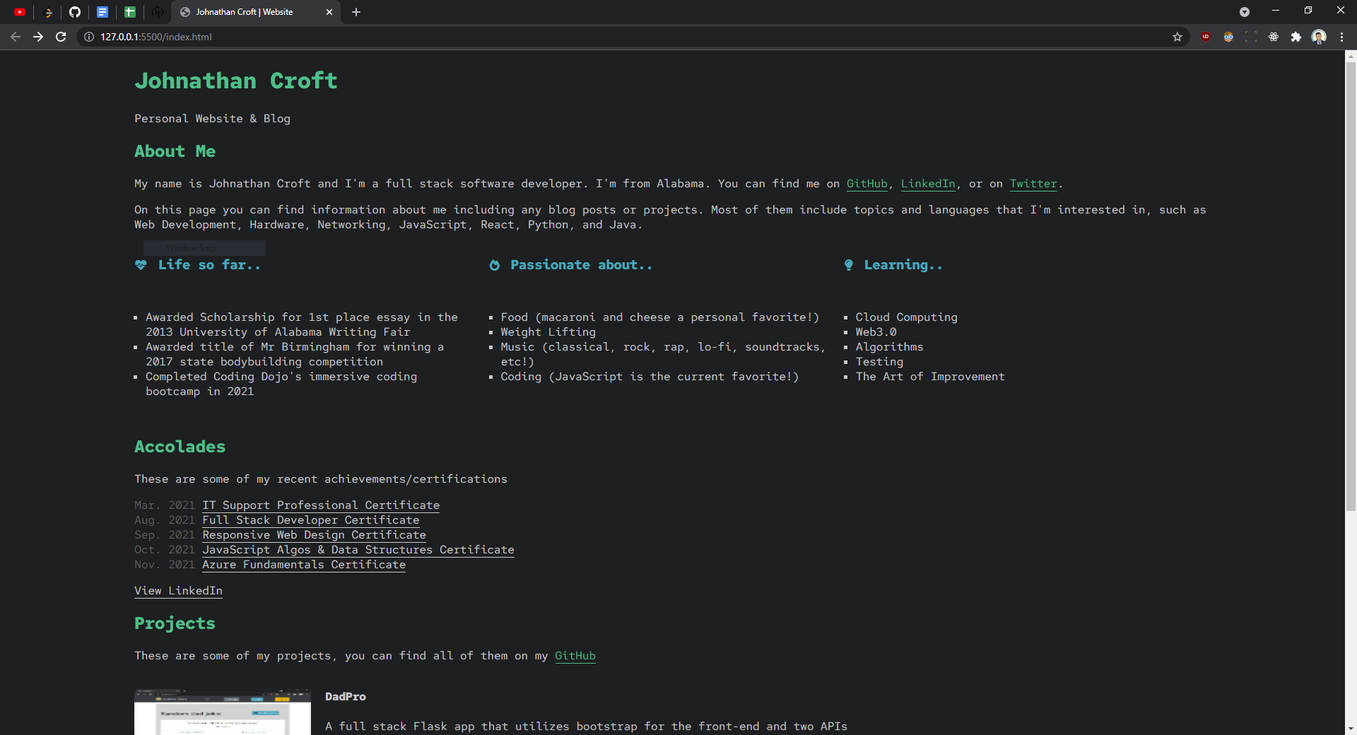 Johnathan Croft | Website